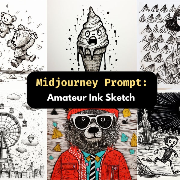 Midjourney Ink - Etsy