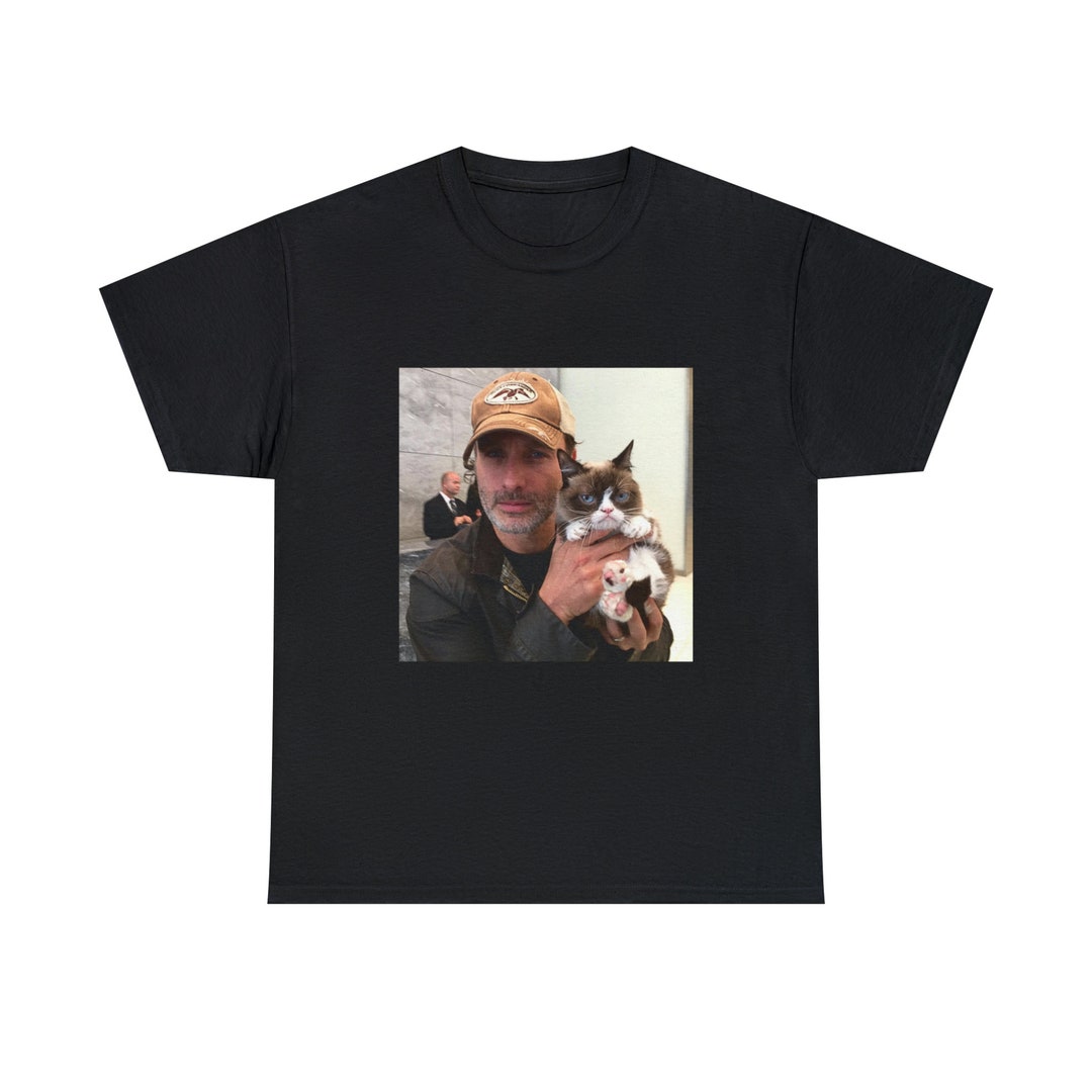 Andrew Lincoln Shirt Grumpy Cat Rick Grimes the Walking Dead - Etsy