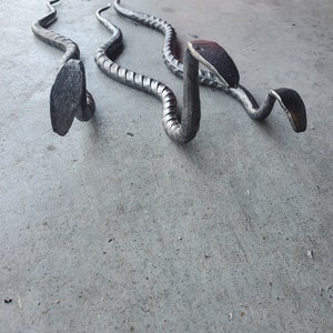 Forged Rebar Snake - Etsy