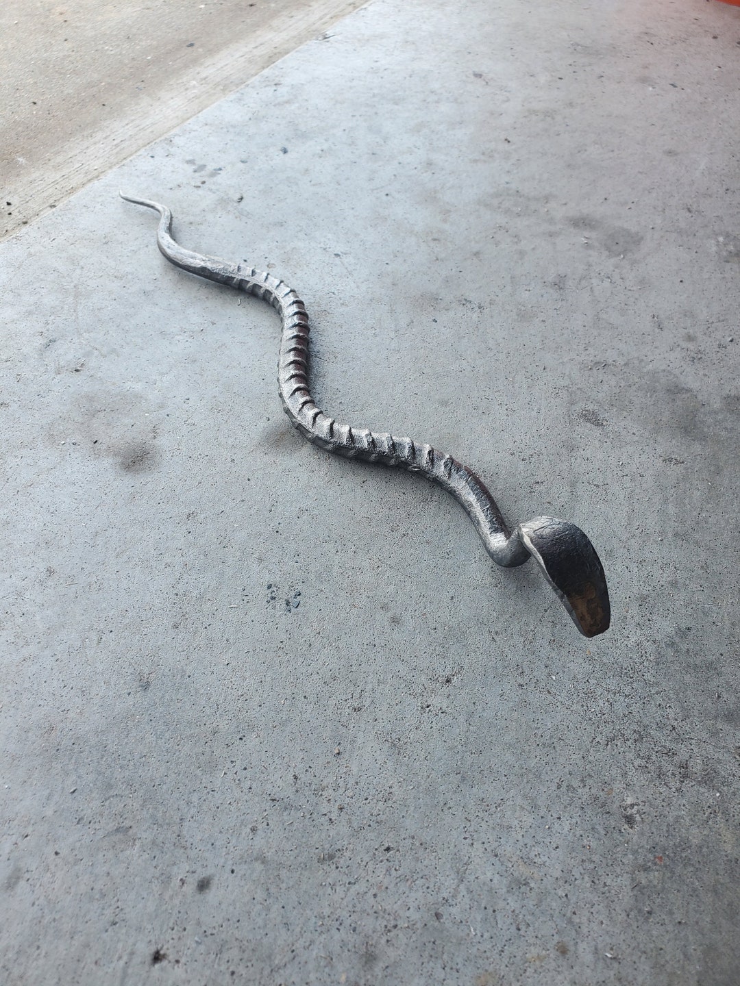 Forged Rebar Snake - Etsy