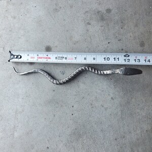 Forged Rebar Snake - Etsy