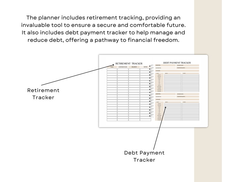 Digital Finance Planner Budget Planner Finance Tracker - Etsy