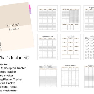 Digital Finance Planner Budget Planner Finance Tracker - Etsy