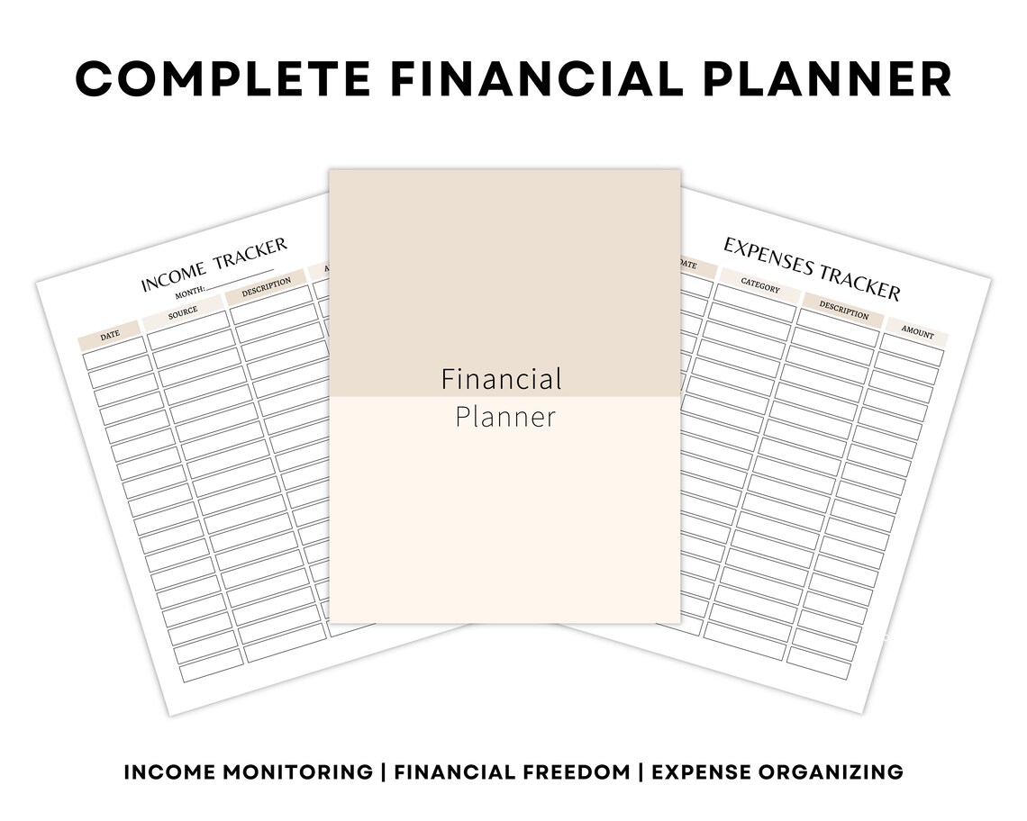 Digital Finance Planner Budget Planner Finance Tracker - Etsy