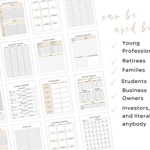 Digital Finance Planner Budget Planner Finance Tracker - Etsy