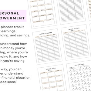 Digital Finance Planner Budget Planner Finance Tracker - Etsy