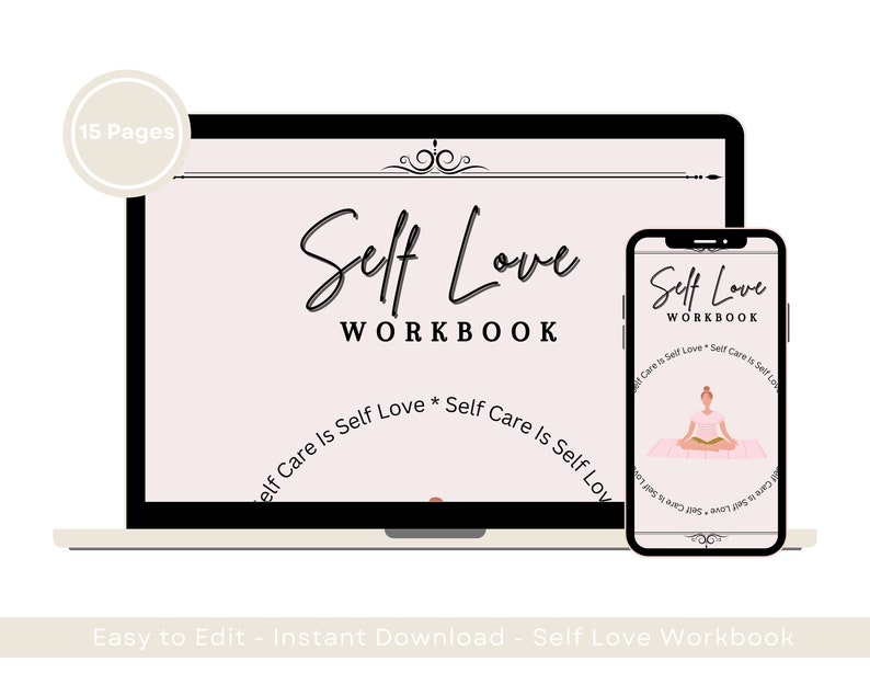 Self Care Journal Self Care Workbook Self Love, Habit Tracker Stress ...