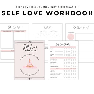 Self Care Journal Self Care Workbook Self Love, Habit Tracker Stress ...