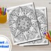 Relaxing Adult Mandala Coloring Pages | Printable Floral Patterns for ...