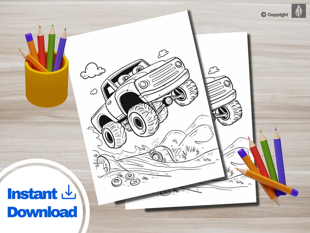 Cars Lover Coloring Pages | Digital Prints | Instant Download Printable ...