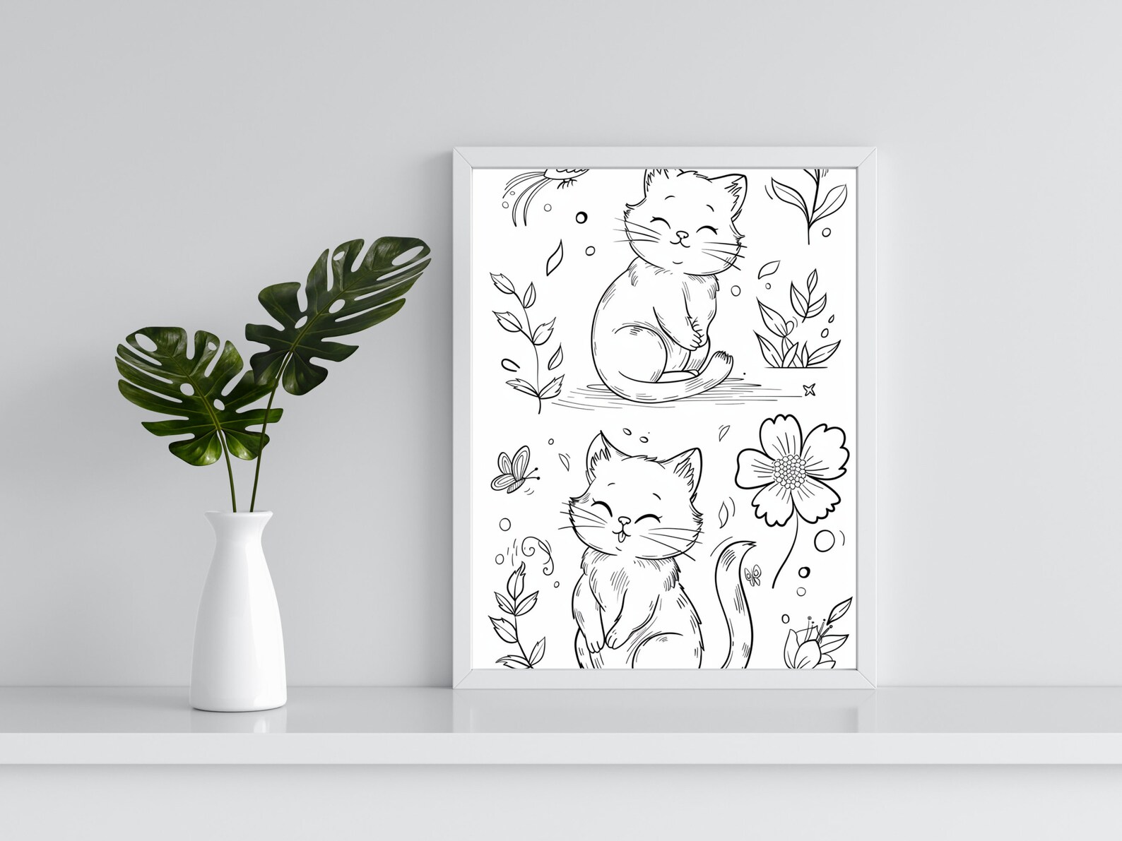 Cat Lover Coloring Pages | Digital Prints | Instant Download Printable ...