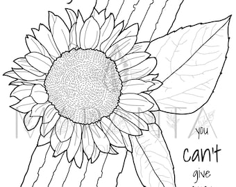 Biblical Printable Sunflower Coloring Page - Etsy