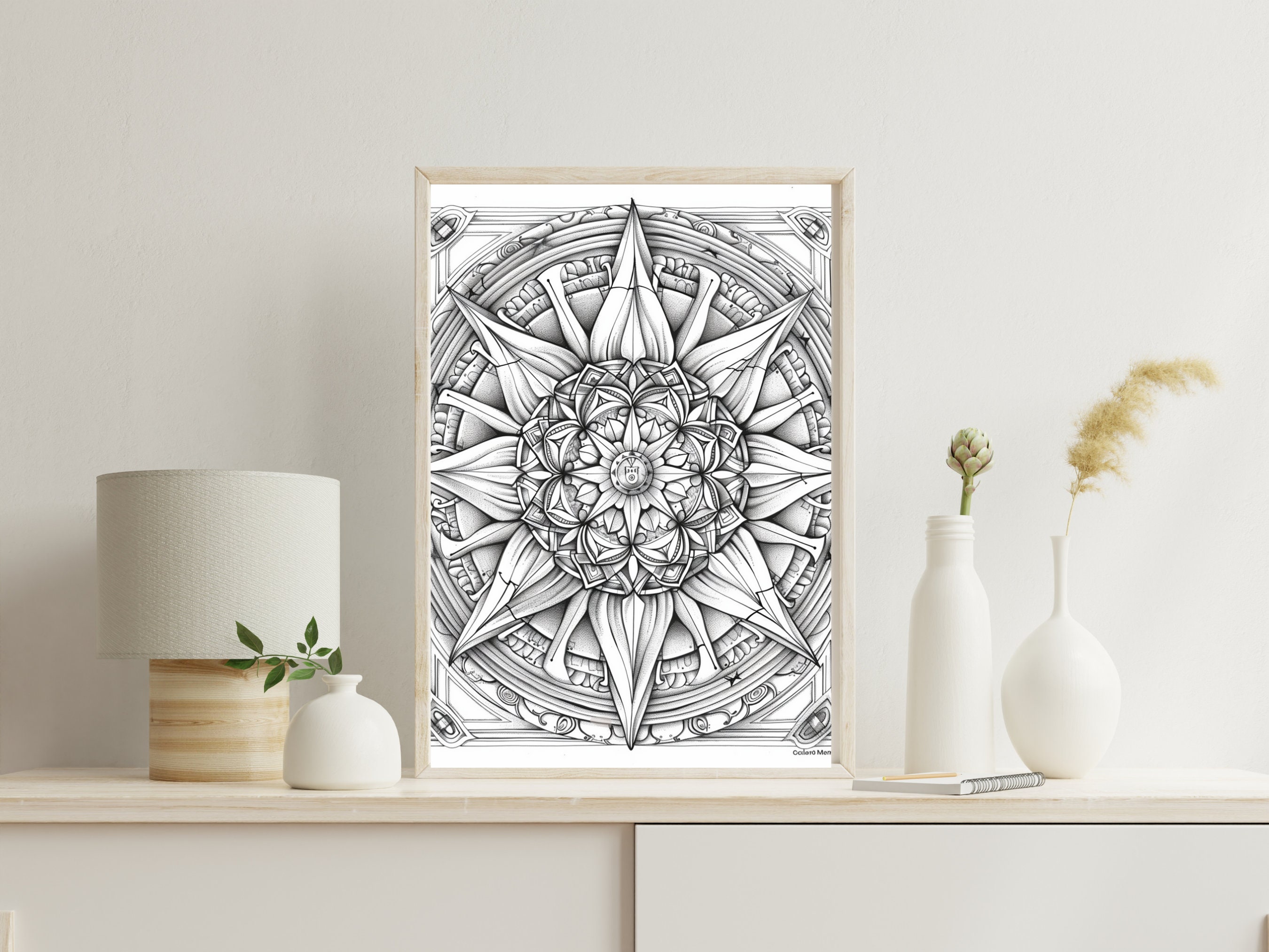 Relaxing Adult Mandala Coloring Pages Printable Floral Patterns for ...