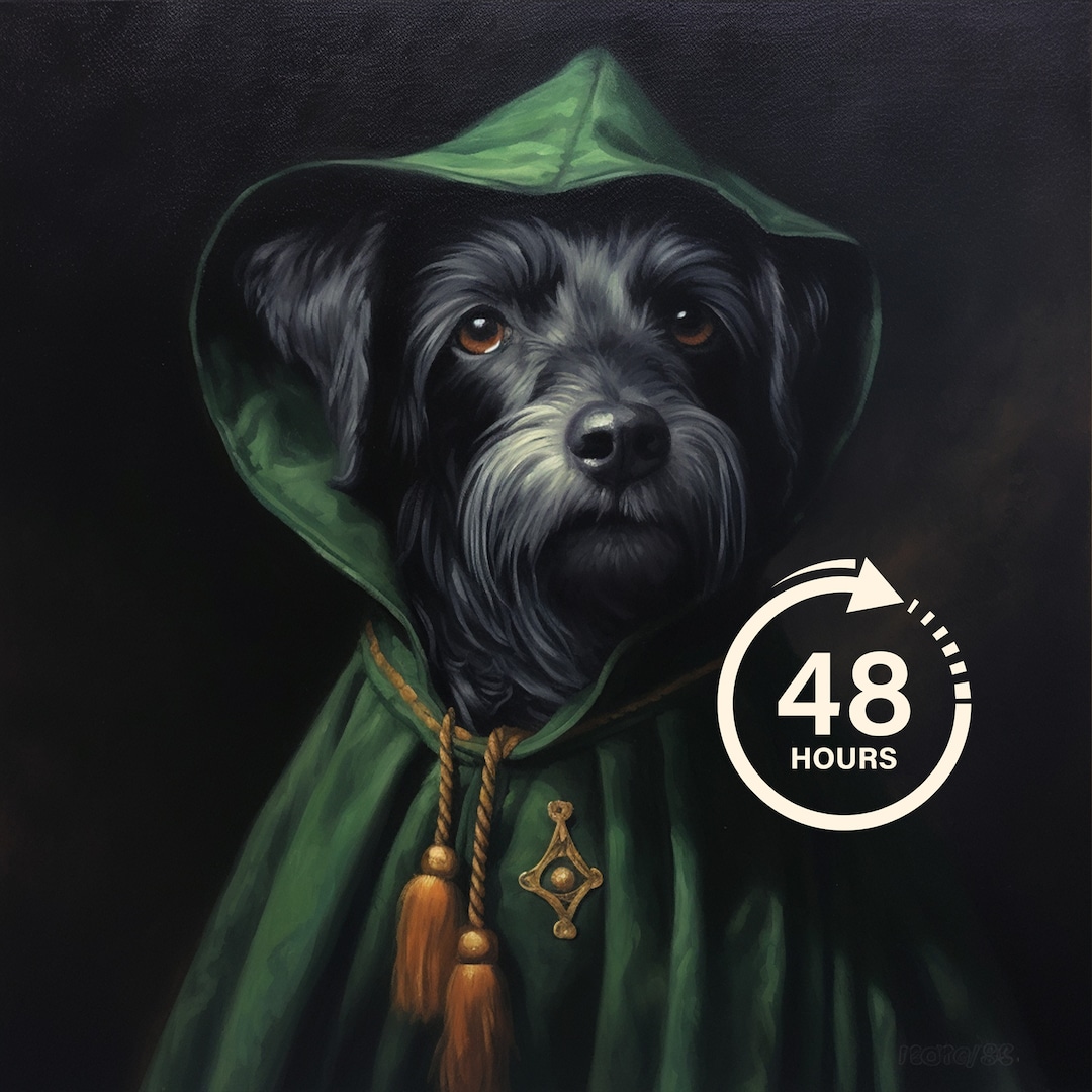 Custom Dog Portrait, Cat Portrait, Funny Dog Painting, Funny Gift ...