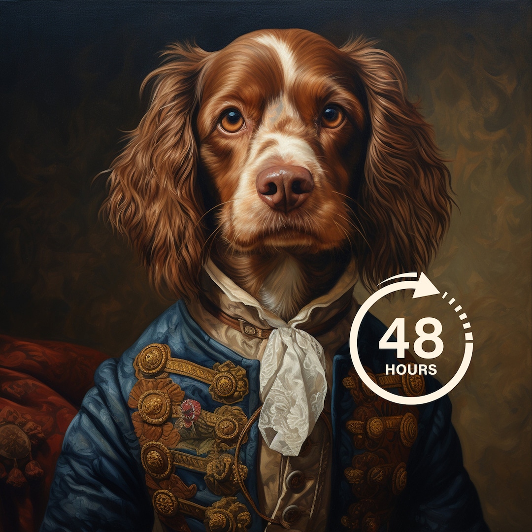 Custom Dog Portrait, Cat Portrait, Funny Dog Painting, Funny Gift ...