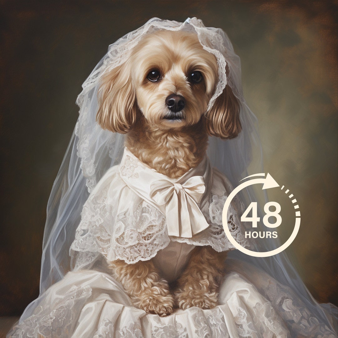 Custom Dog Portrait, Cat Portrait, Funny Dog Painting, Funny Gift ...