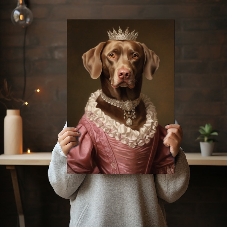 Custom Prince Dog Royal Portrait, Pet Portrait, Dog Portrait, Royal Pet ...