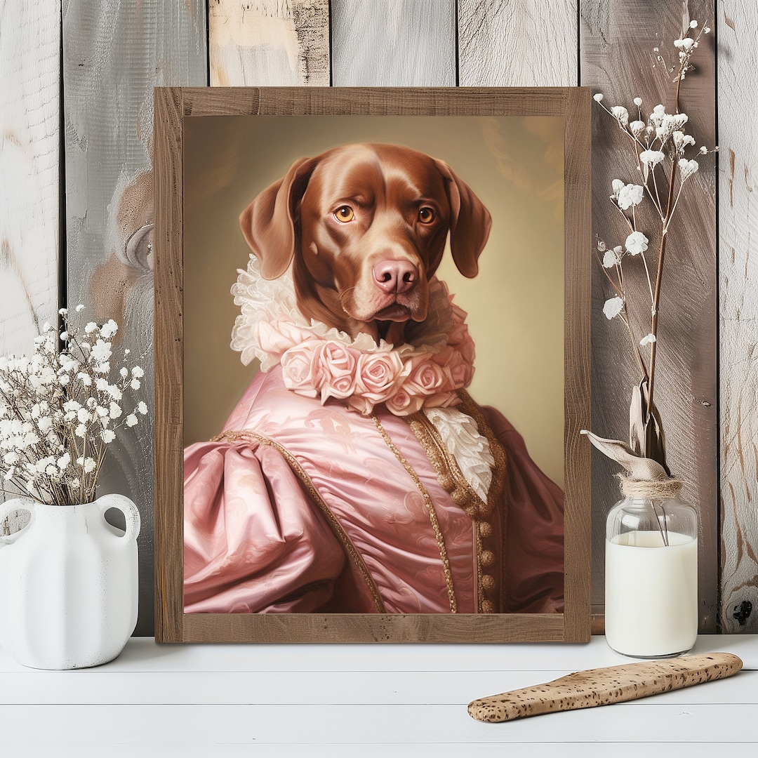 Fancy Pet Portrait, Royal Dog Painting, Pet Gift, Royal Portrait, Pet ...