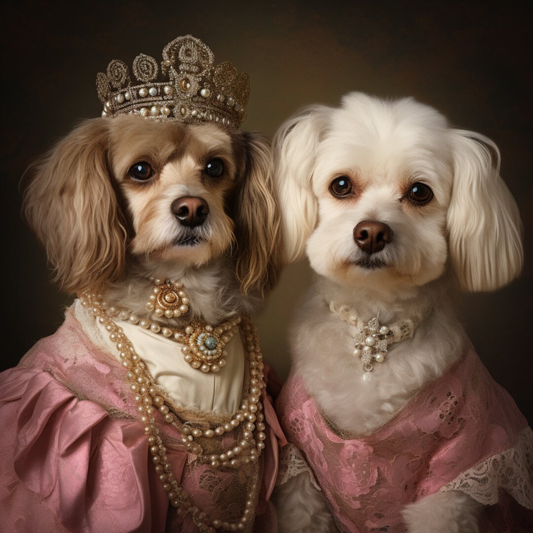 Custom Royal Pet Portraits, Renaissance Dog Portrait, Pet Lovers Gift ...