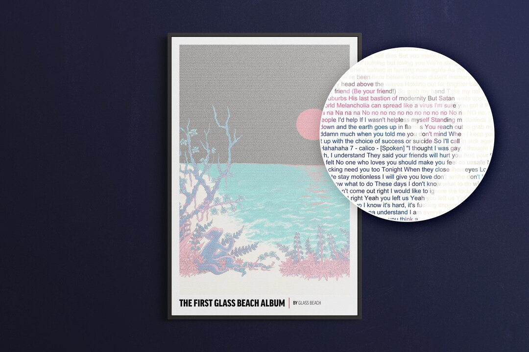 The First Glass Beach Album Glass Beach Album Lyrics Poster - Etsy