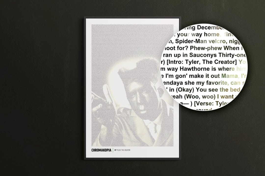 CHROMAKOPIA Album Poster Full Lyrics as Art - Etsy