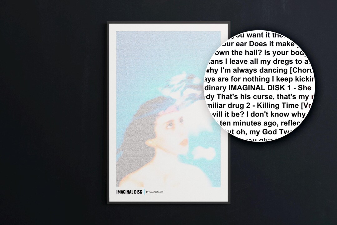 Imaginal Disk Album Poster Full Lyrics as Art - Etsy