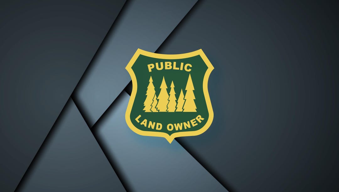 Public Land Owner - Printed Vinyl Sticker - Etsy