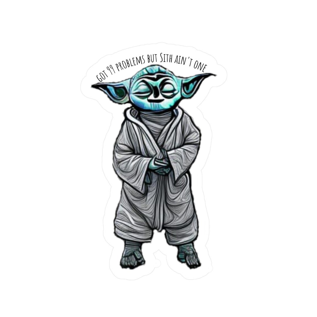Yoda Sticker Star Wars Kiss Cut - Etsy