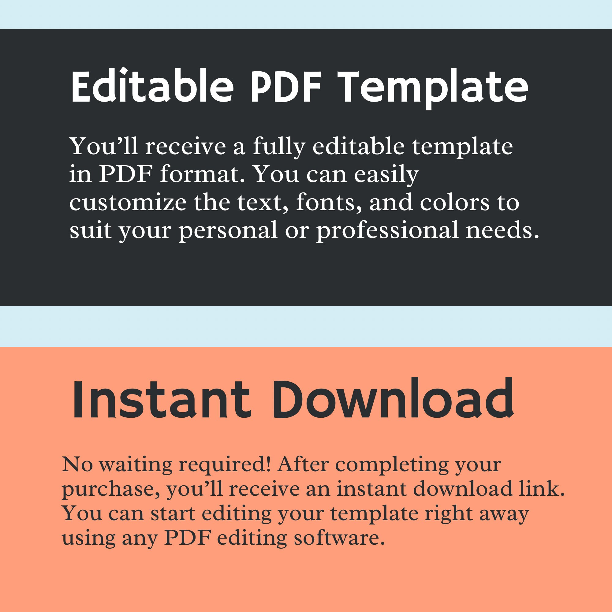 Thank You Letter Editable Template PDF and Word Instant Download - Etsy