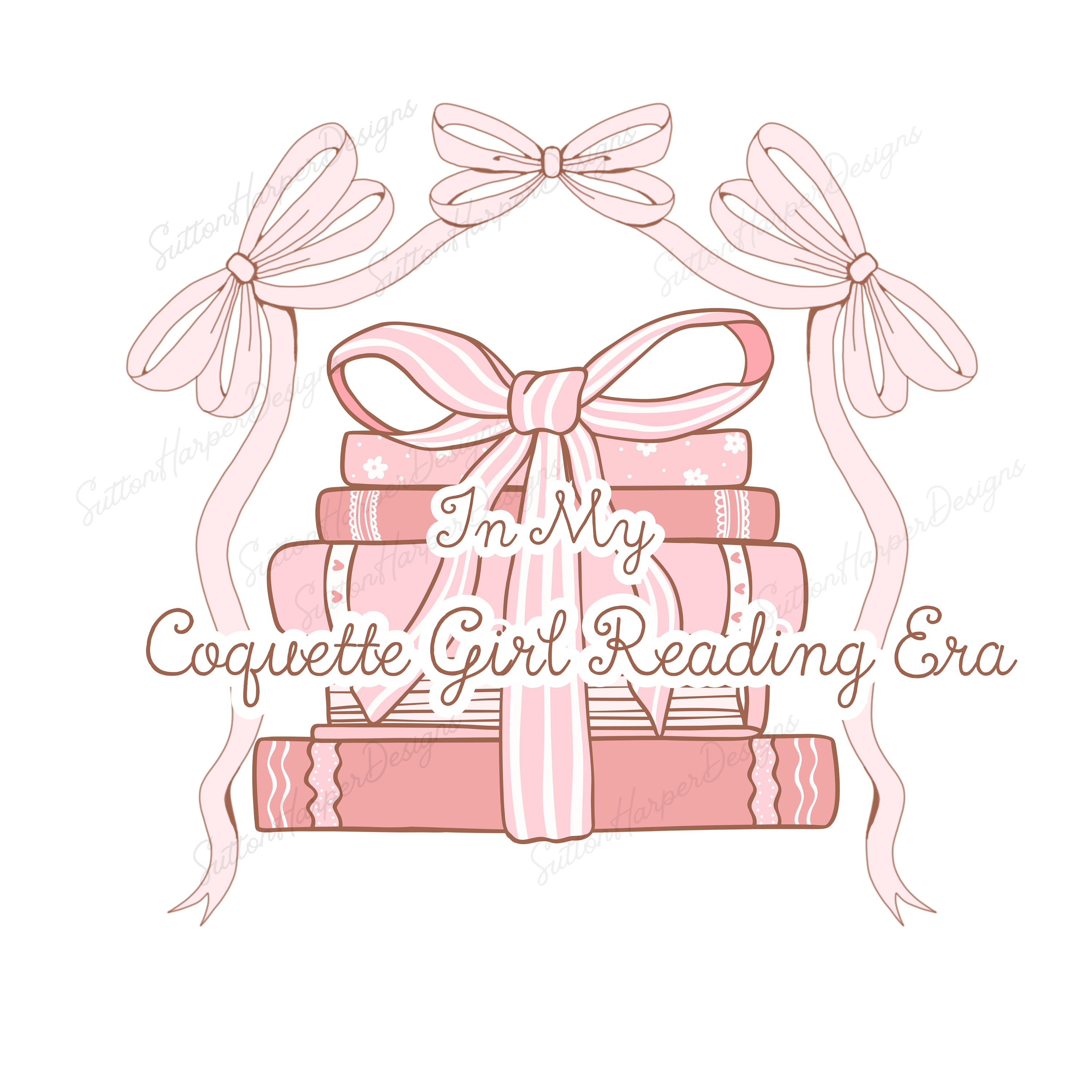 In My Coquette Girl Reading Era Pink PNG Digital Download Design ...