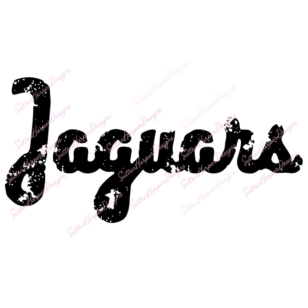 Jaguars Logo Team Distressed Text PNG SVG Digital Download Clipart ...