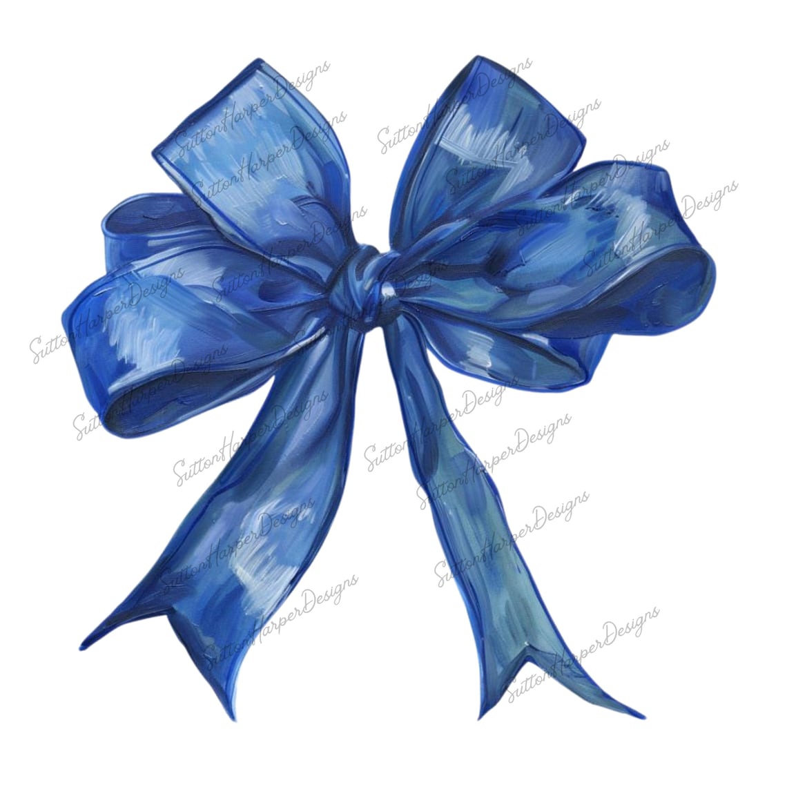 Royal Blue Bow PNG, Coquette Blue Bow Png, Royal Blue Ribbon Bow Png, Coquette Bow Png, Oil ...