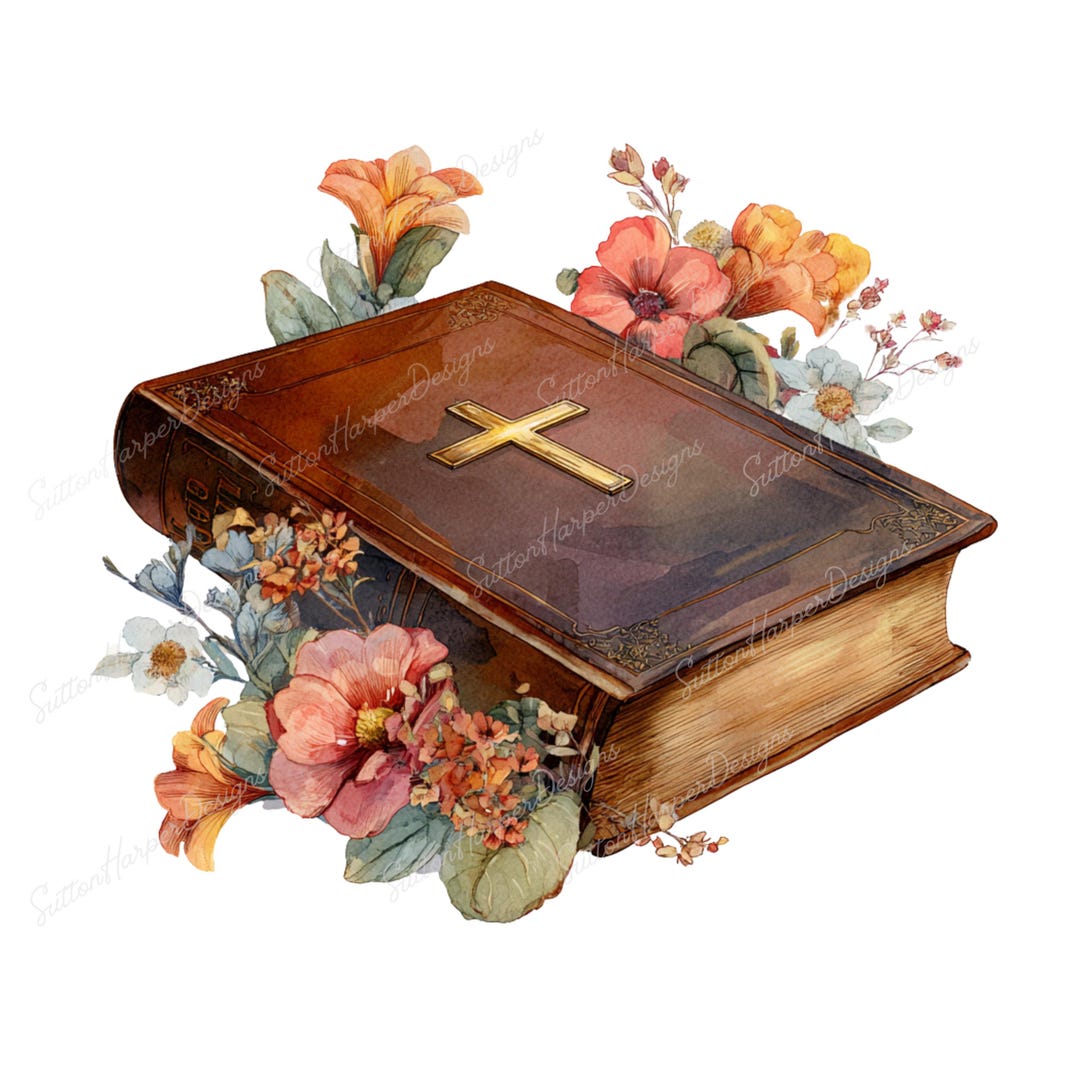 Bible Png, Christian Bible Png, Christianity Clipart, Watercolor Bible ...