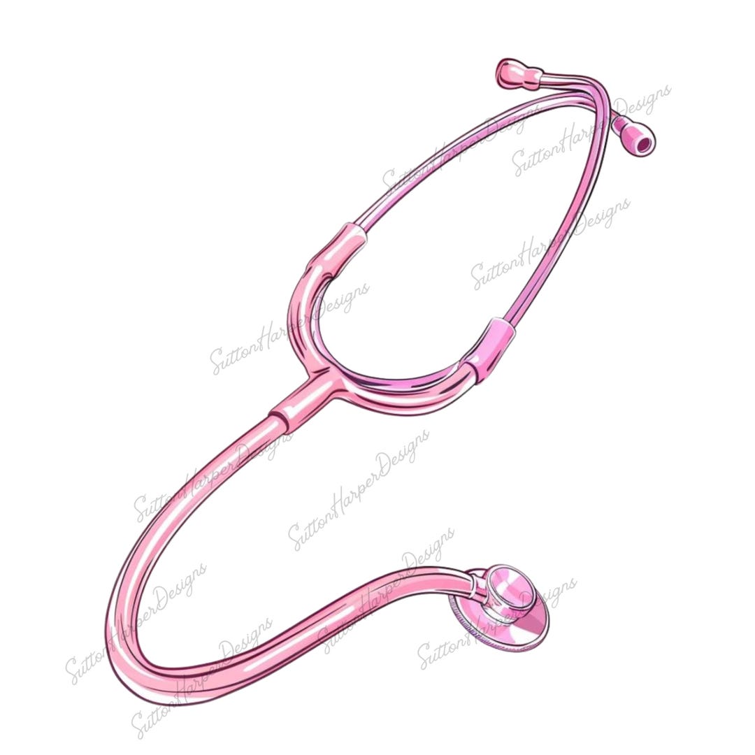 Pink Stethoscope Png, Stethoscope Drawing Clipart Image Png Design ...