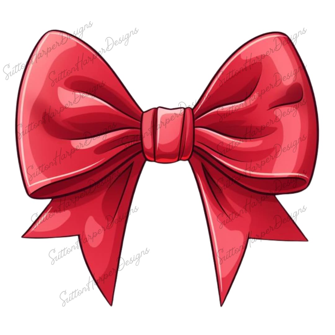 Red Cartoon Bow PNG, Red Kawaii Ribbon Bow Png, Coquette Bow Png, Red ...