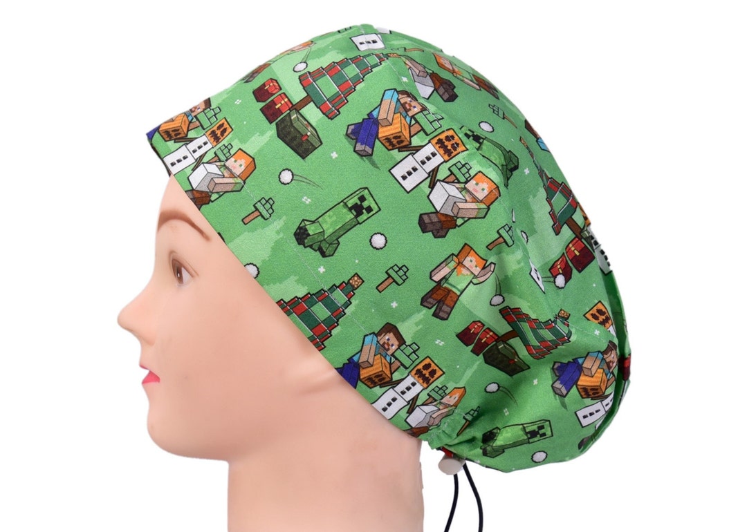 Christmas Grinch Scrub Caps for Women, Surgical Hats for Nurses, Gifts ...