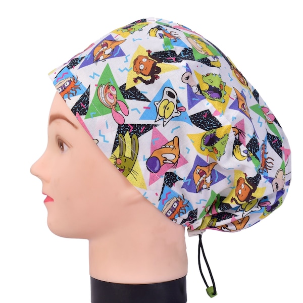 Mens Cartoon Scrub Hats - Etsy