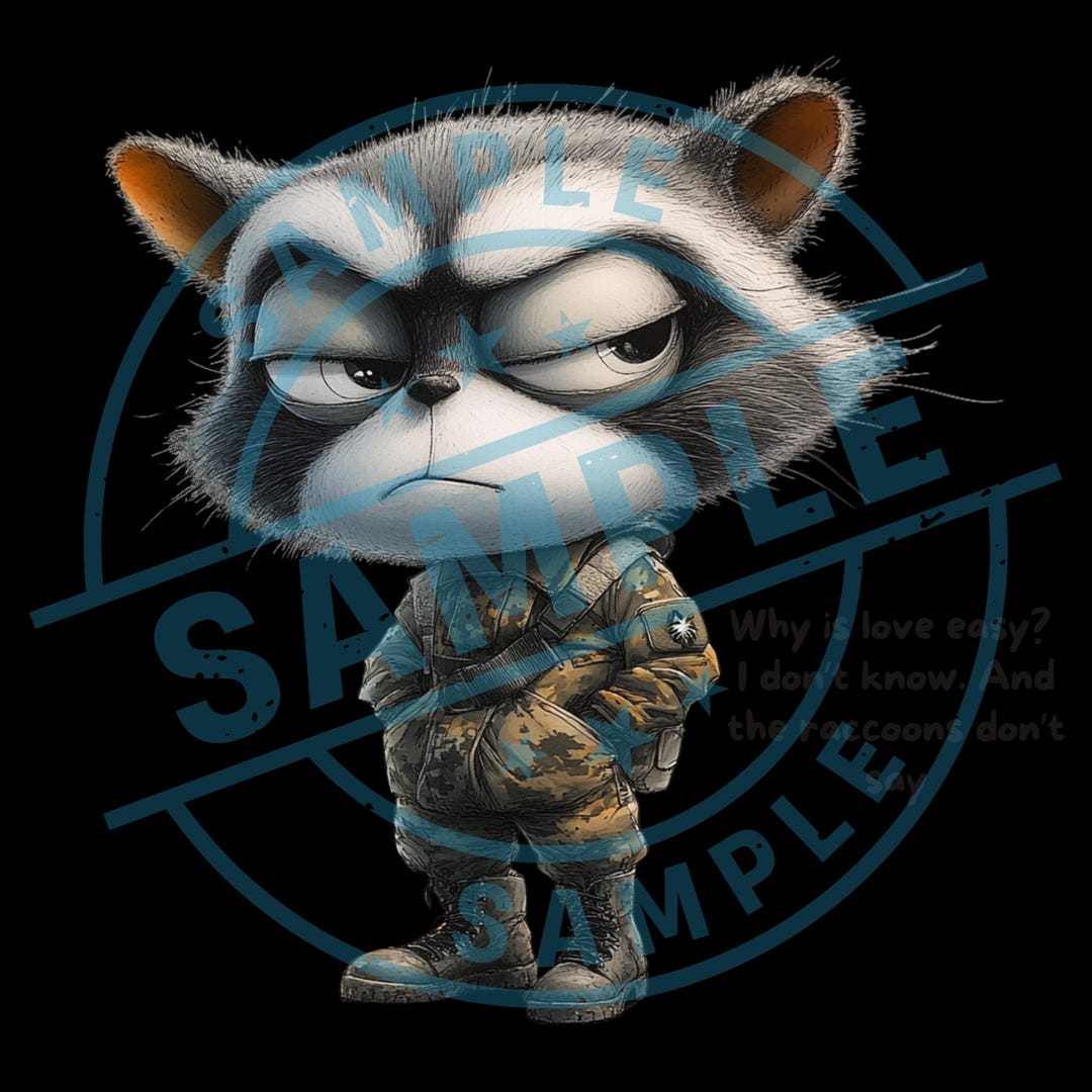 Four PNG Files, Transparent Images, Raccoon, Clip Art - Etsy