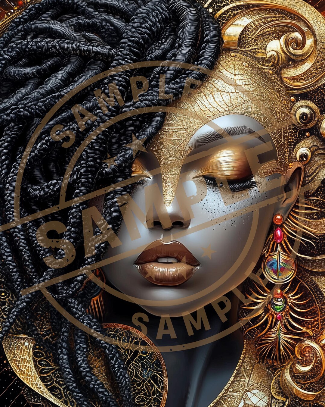 Empress of the Cosmos Woman Bundle Prints 16x20 Inches 5 PDF Files - Etsy