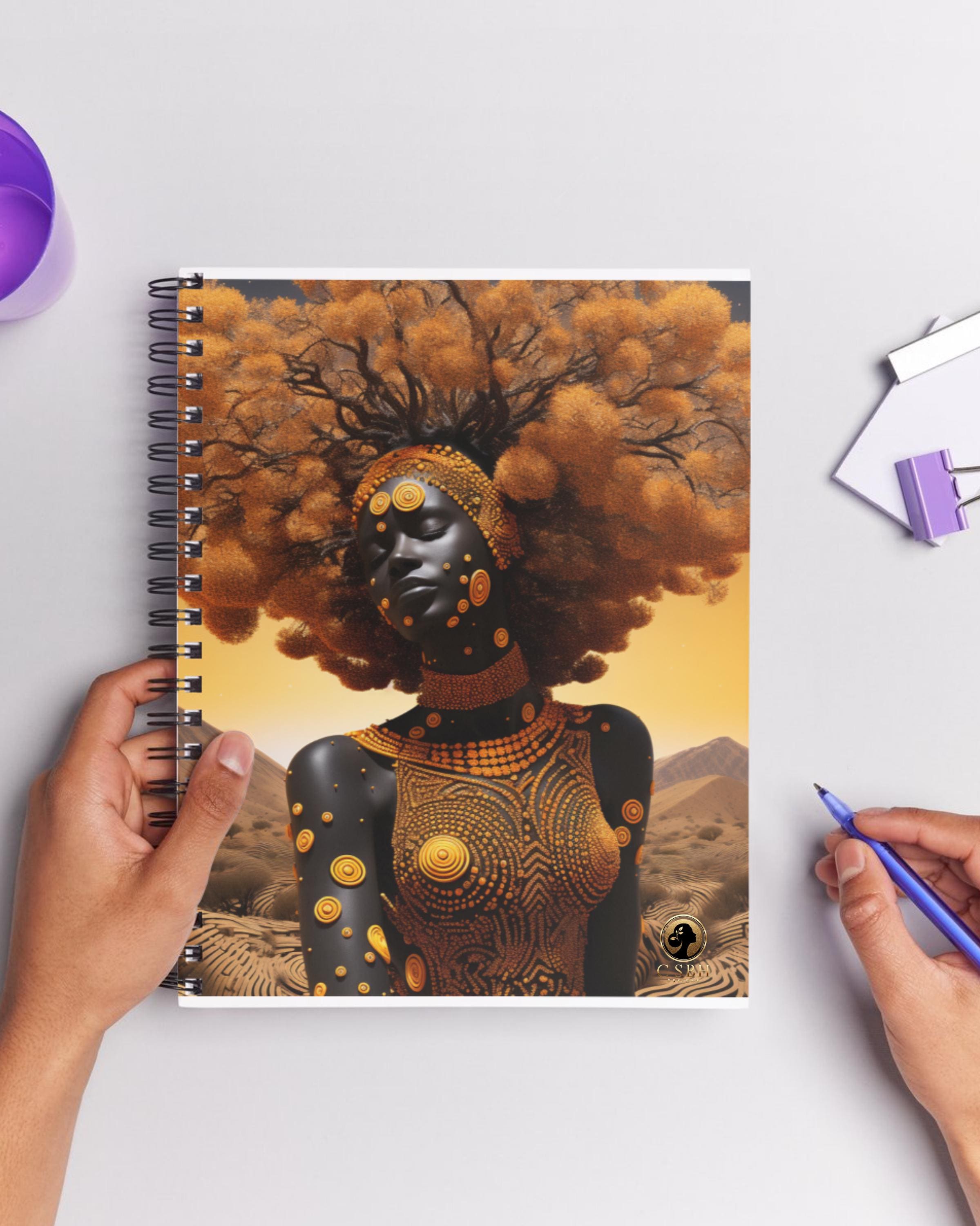 African Woman Art Print: Manic Style, Gold Accents (PNG, PDF) - Etsy