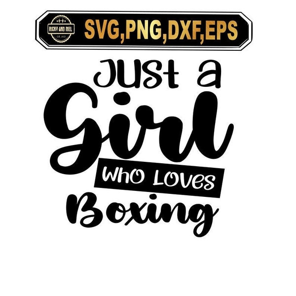 Girl Boxing Svg - Etsy