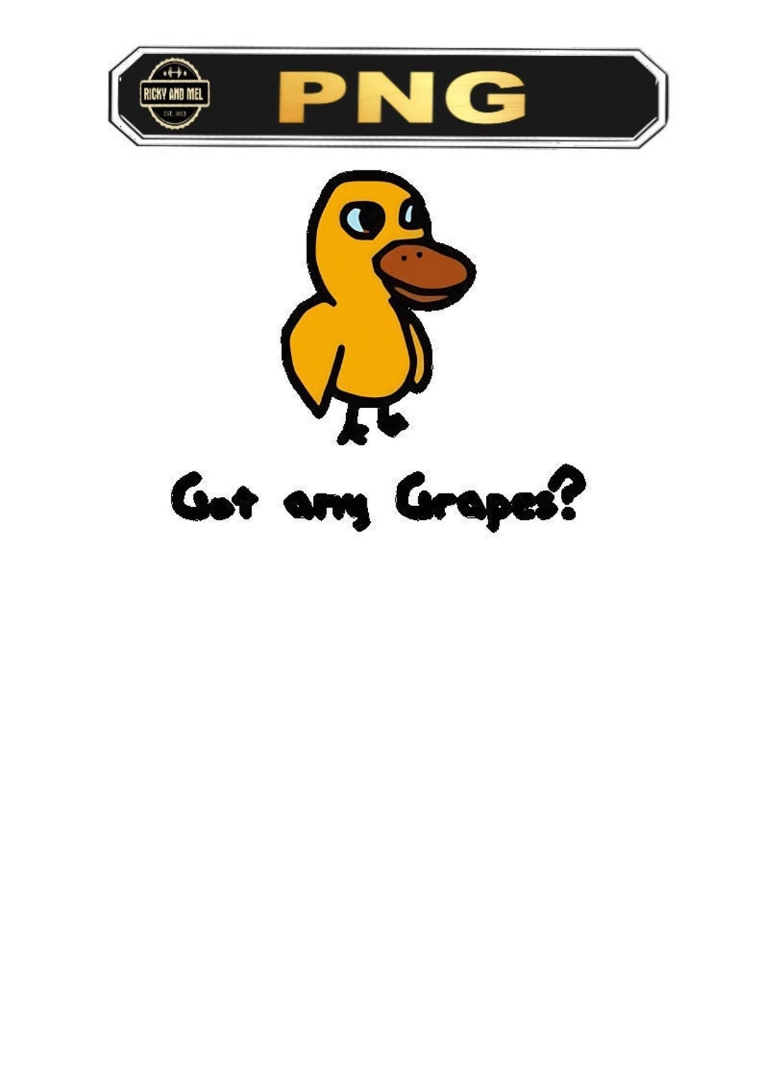Got Any Grapes PNG, Duck and Grapes Png, Lemonade Duck, Lemonade Stand ...