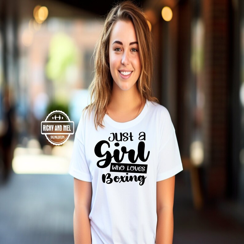 Just a Girl Who Loves Boxing Svg for Girl,boxing Girl- Stocking Stuffer ...