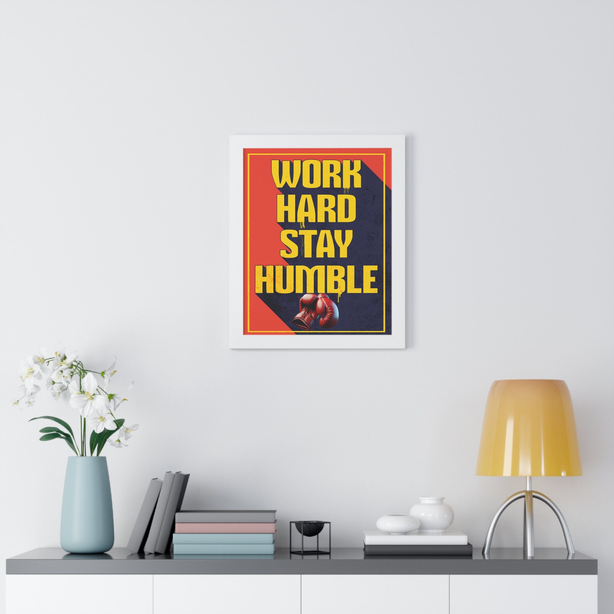 Work Hard Stay Humble Boxing Poster, Boxing, Boxer Poster, Boxing Gift ...