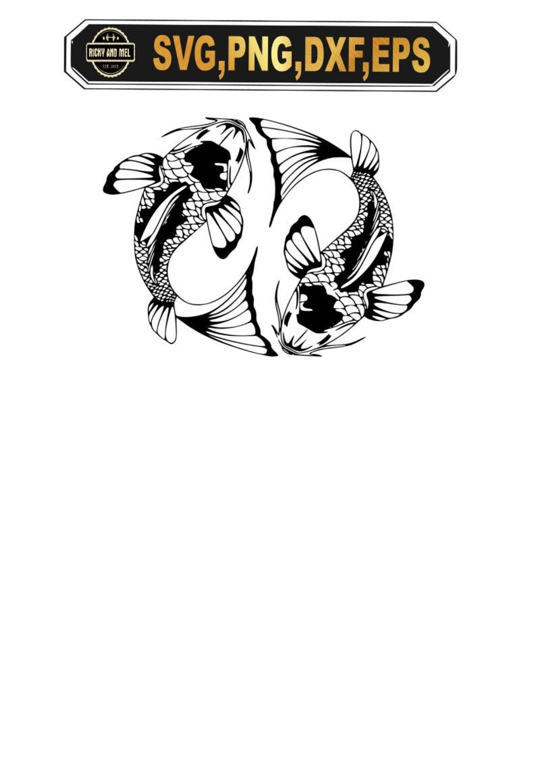 Koi Fish Svg, Japanese Koi Fish Svg, Traditional Asian Oriental Art ...
