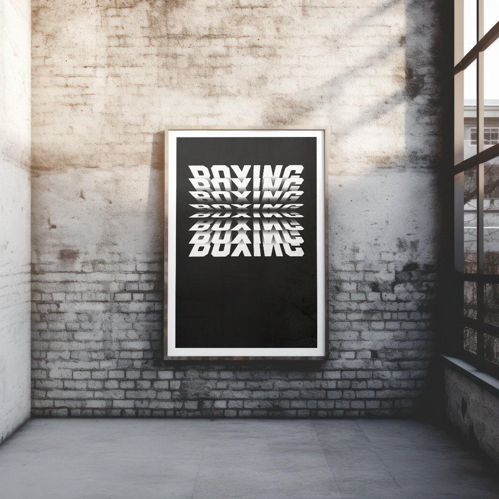 Boxing Typography Flip Text Effect Svg, Cool Boxing Letters for Shirt ...