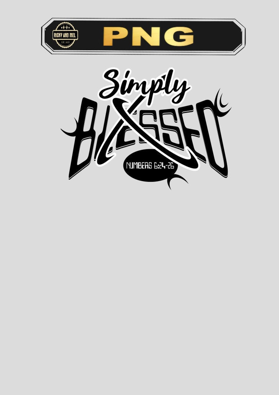 Simply Blessed Png, Bible Verse Png, Christian PNG, Blessed , Jesus ...