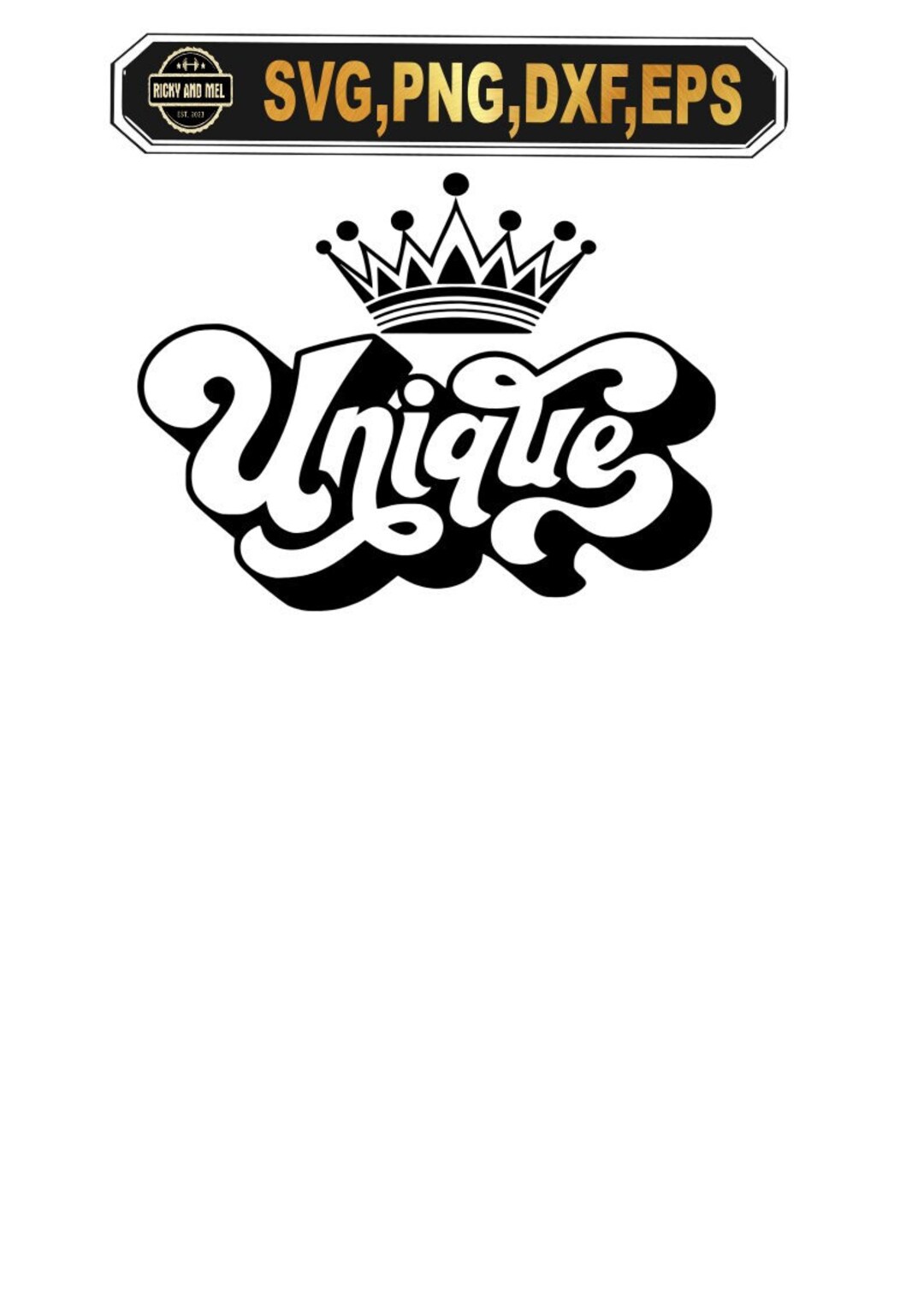 Unique and Crown Quote Svg, Unique Svg, Be Yourself Svg, Inspiration ...
