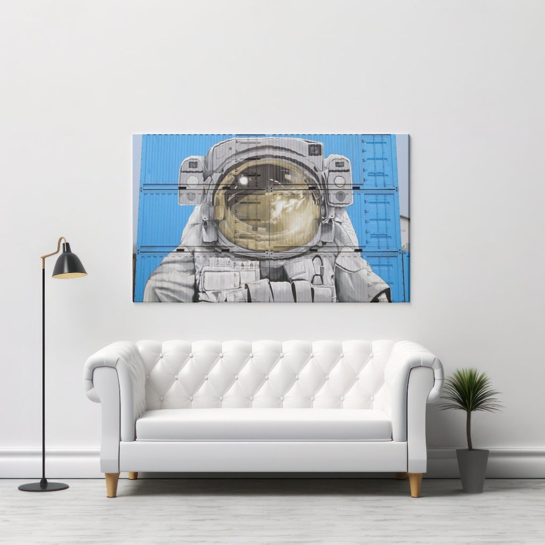 Astronaut Poster, Outer Space Theme Bedroom Decor, Space Themed Nursery ...