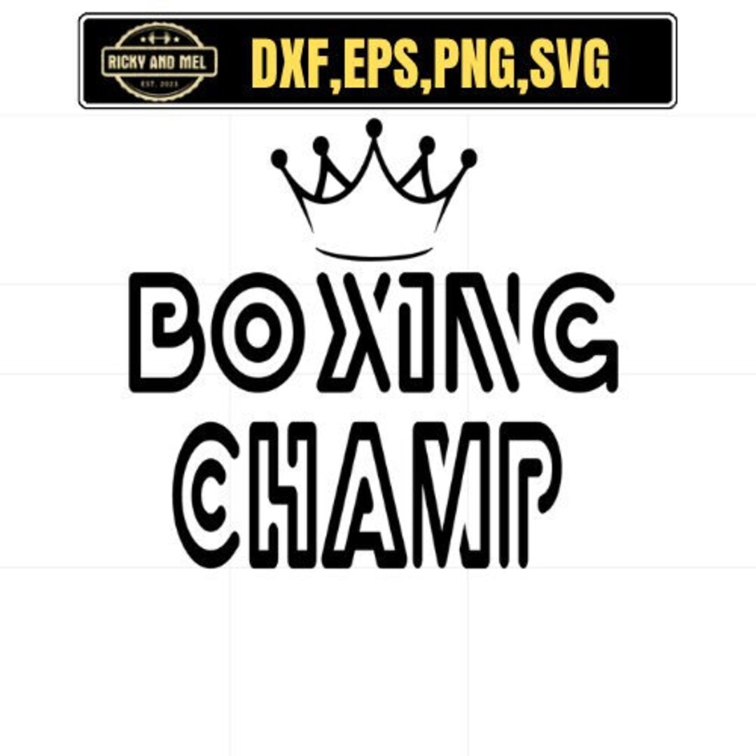 Boxing Champ Svg Boxing Svg Boxing Chapion Shirt Design - Etsy
